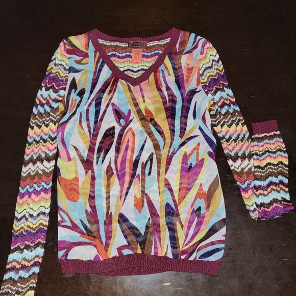 Missoni for Target | Tops | Missoni For Target Sheer Front Crochet Back ...